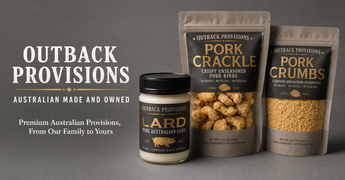 Outback Provisions | Premium Australian Lard, Pork Crackle & Pork Crum